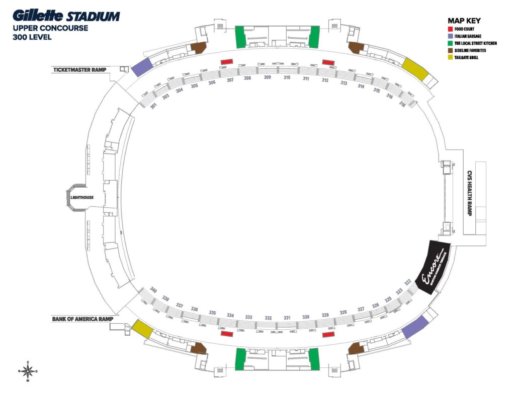 Seating Charts - Gillette Stadium