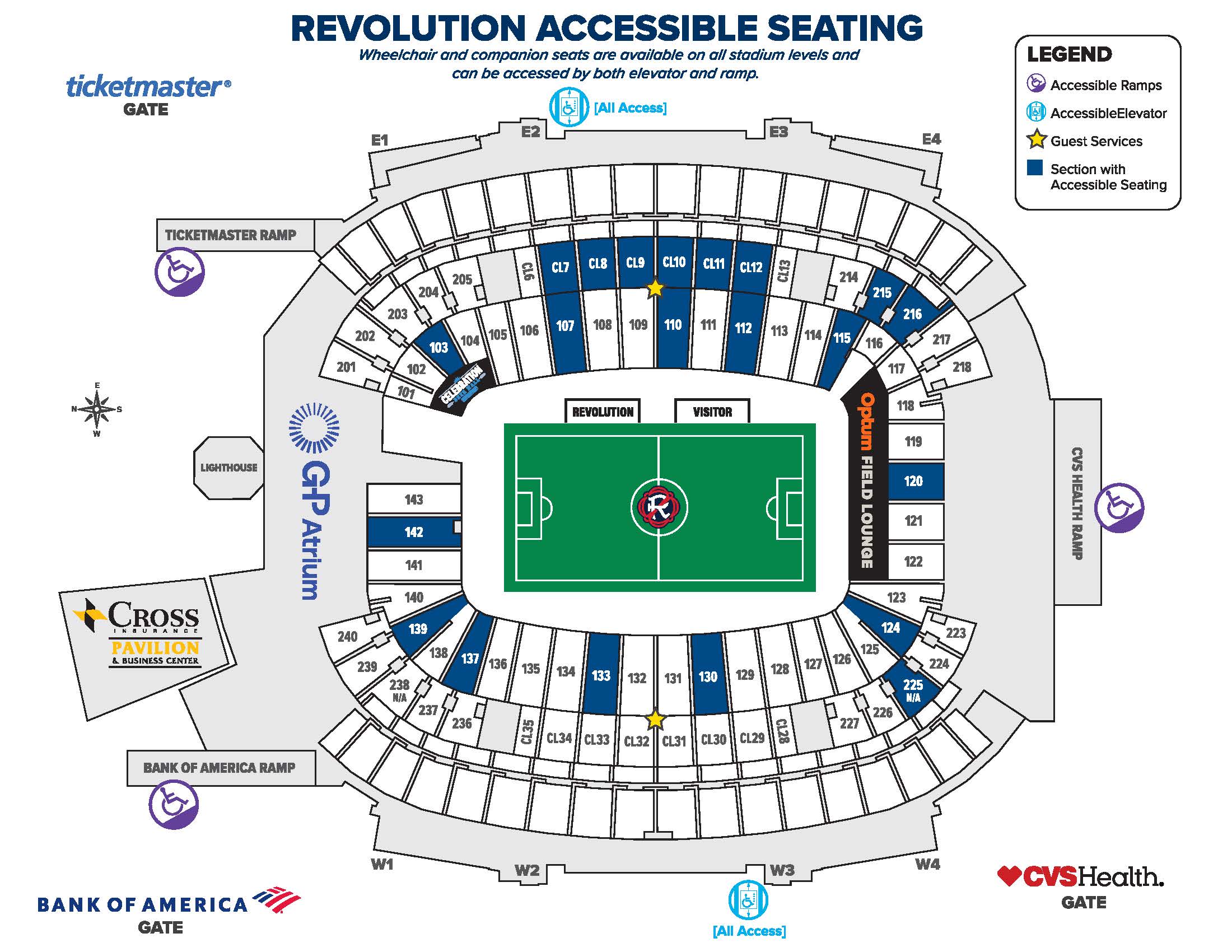 ADA Revolution Seating - Gillette Stadium