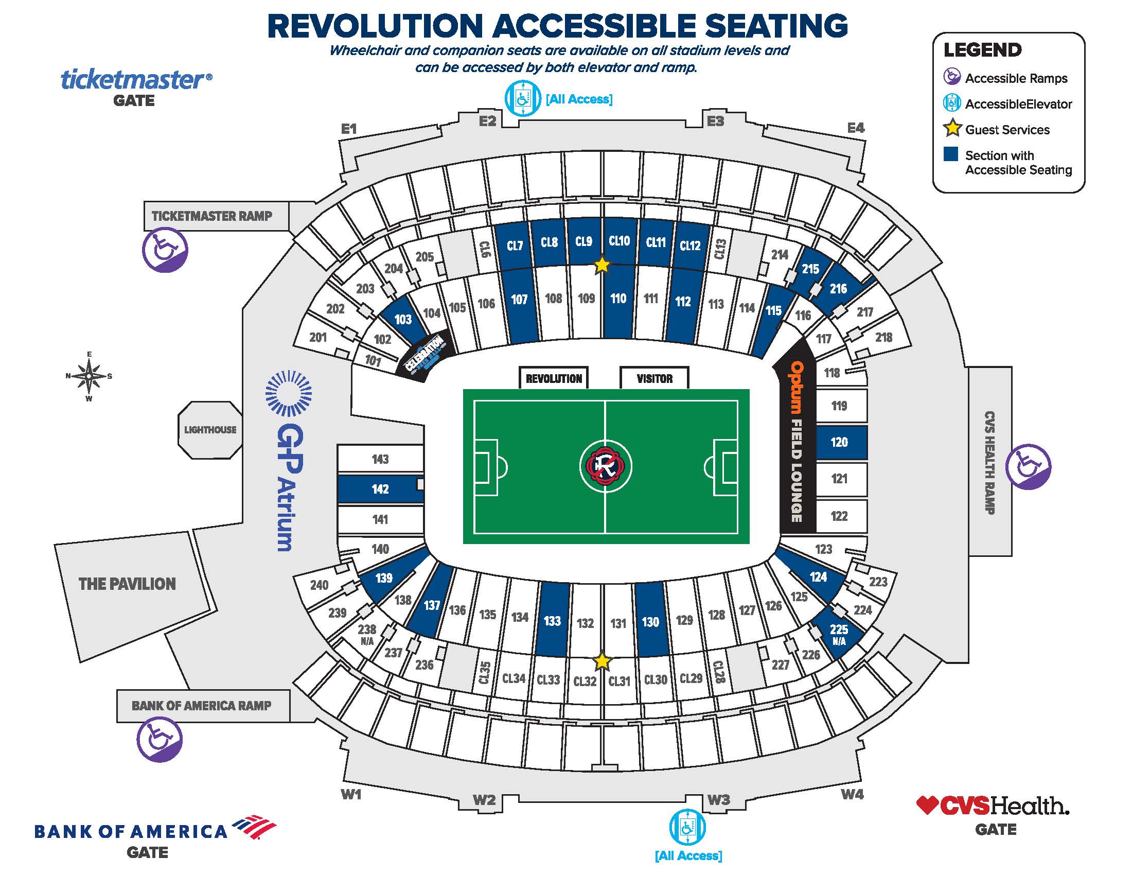 ADA Revolution Seating - Gillette Stadium